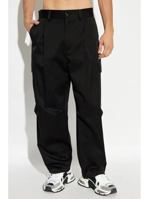 Dolce & Gabbana Logo-embroidered Cargo Trousers