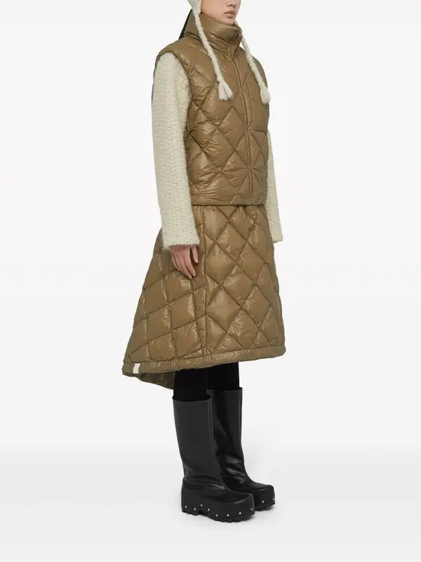 JIL SANDER Diamond-quilted Puffer Gilet