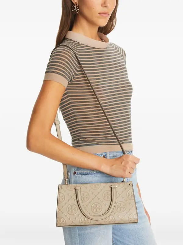 Tory Burch Small T Monogram Tote - Neutrals