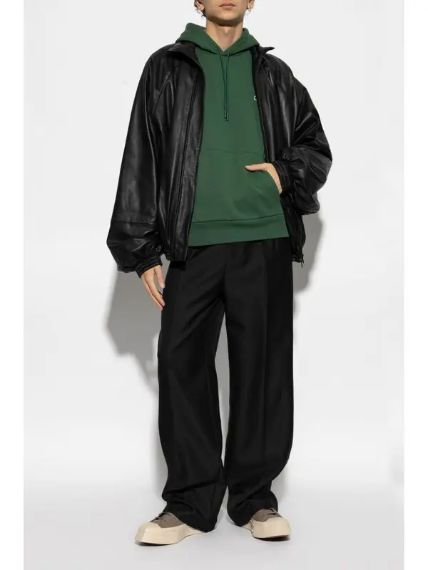 Lacoste Embroidered Fleece Hoodie - Green