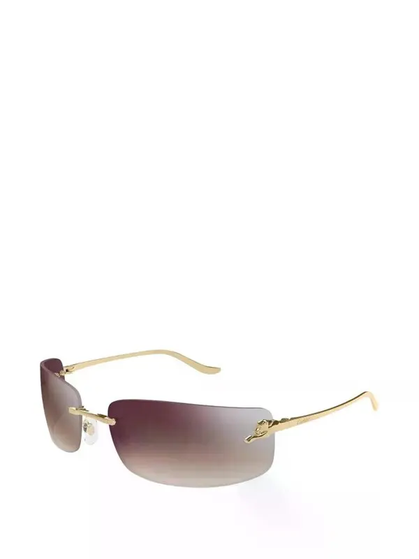 Cartier Rectangle Rimless Sunglasses