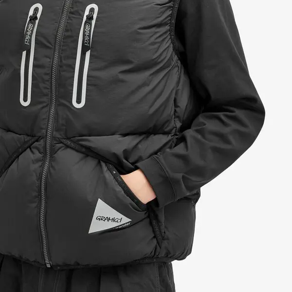 Gramicci X And Wander Down Vest In Black - 40% Off | Editorialist