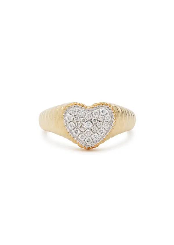 Yvonne Léon Baby Chevalière Cour Berlingot Ring - Gold