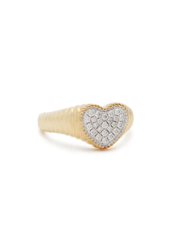 Yvonne Léon Baby Chevalière Cour Berlingot Ring - Gold