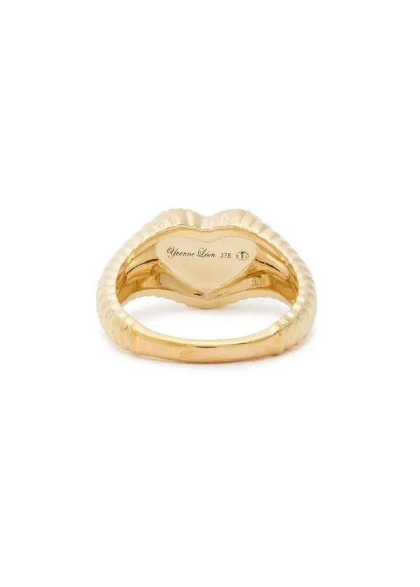 Yvonne Léon Baby Chevalière Cour Berlingot Ring - Gold