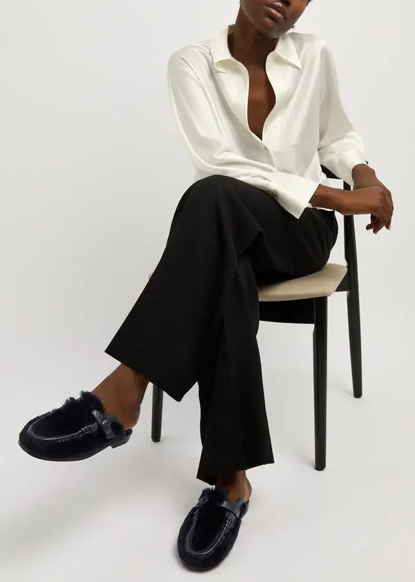 Hereu Barraca Shearling Loafer Sliders