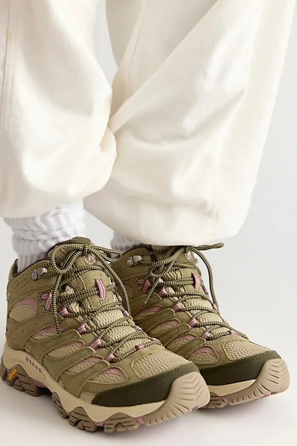 Merrell Moab 3 Mid Waterproof Boots - Olive