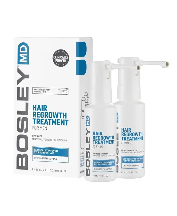 BOSLEYMD Hair Re-growth Treatment 5% Minoxidil Spray - No Color