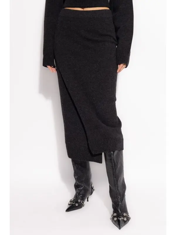 Balenciaga Wrap Knit Skirt
