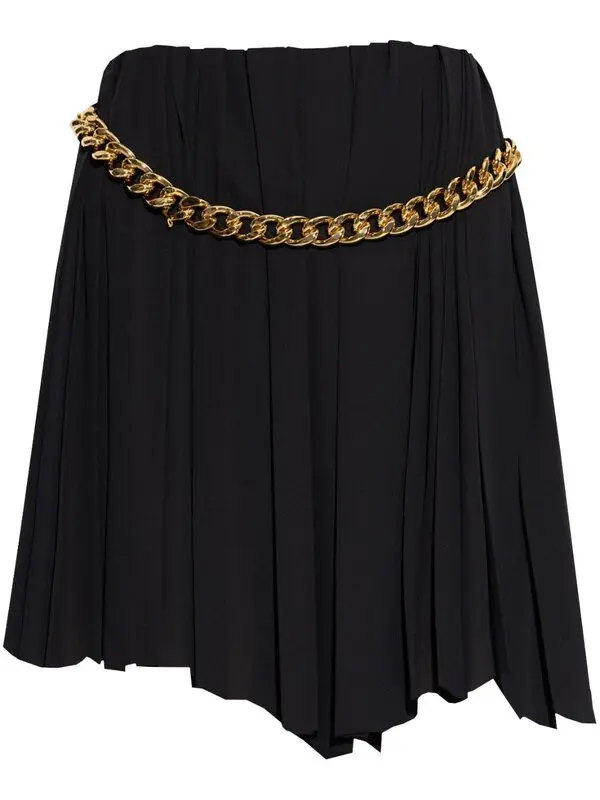 Balenciaga Chain Pleated Mini Skirt