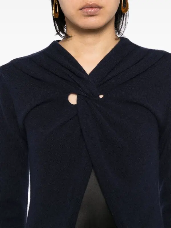 Christopher Esber Twist Front Cashmere Dress