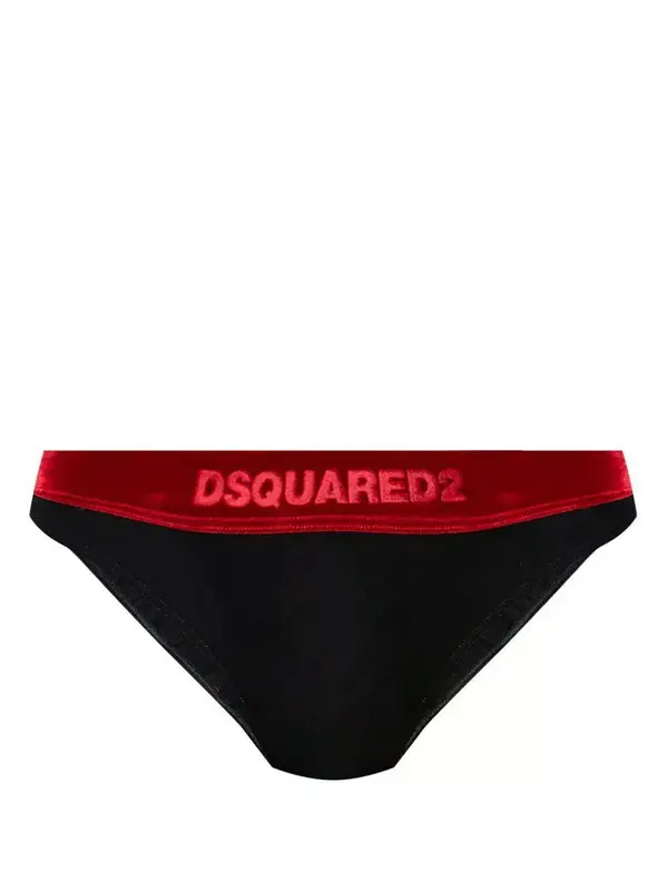 Dsquared2 Monogram-pattern Briefs - Black