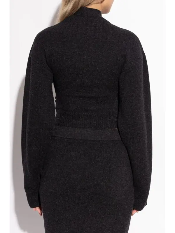 Balenciaga Virgin Wool Wrap Sweater
