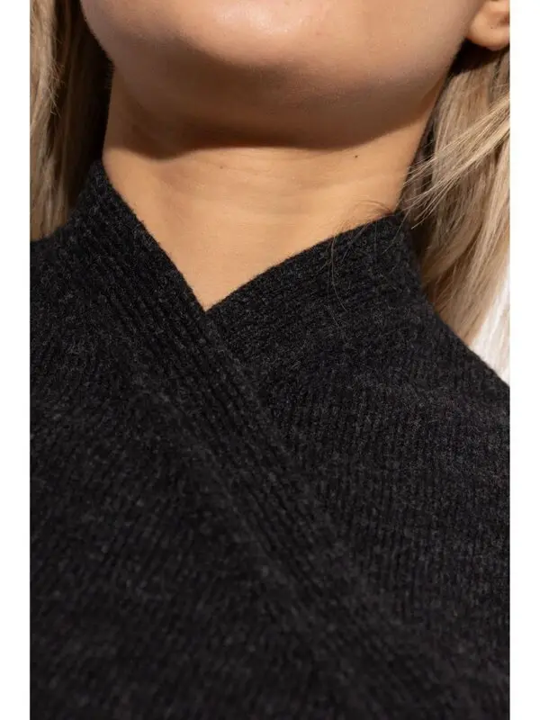 Balenciaga Virgin Wool Wrap Sweater