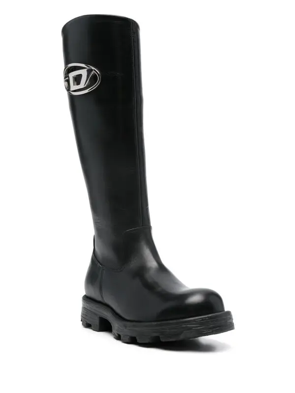 DIESEL Oval D-logo Boots