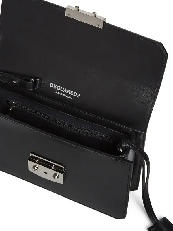 Dsquared2 Logo-engraved Leather Clutch
