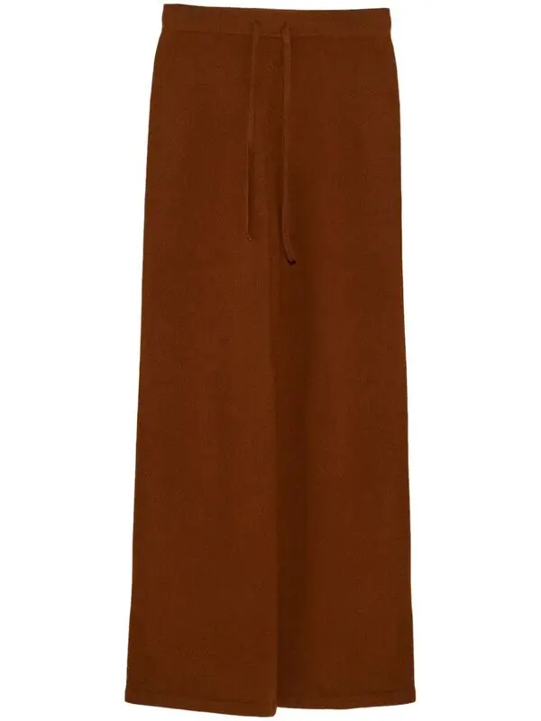 YVES SALOMON Knitted Wide-leg Trousers