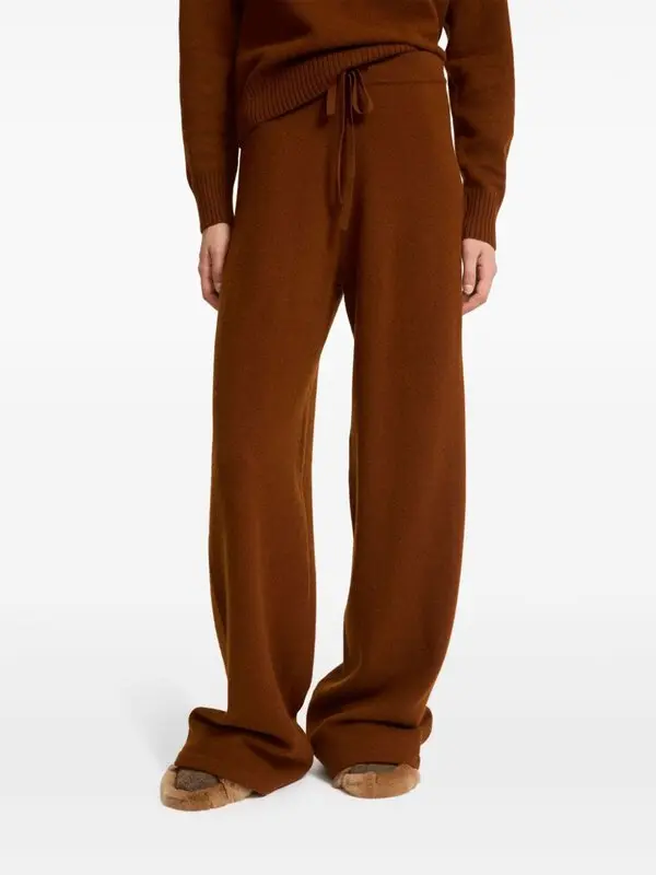 YVES SALOMON Knitted Wide-leg Trousers
