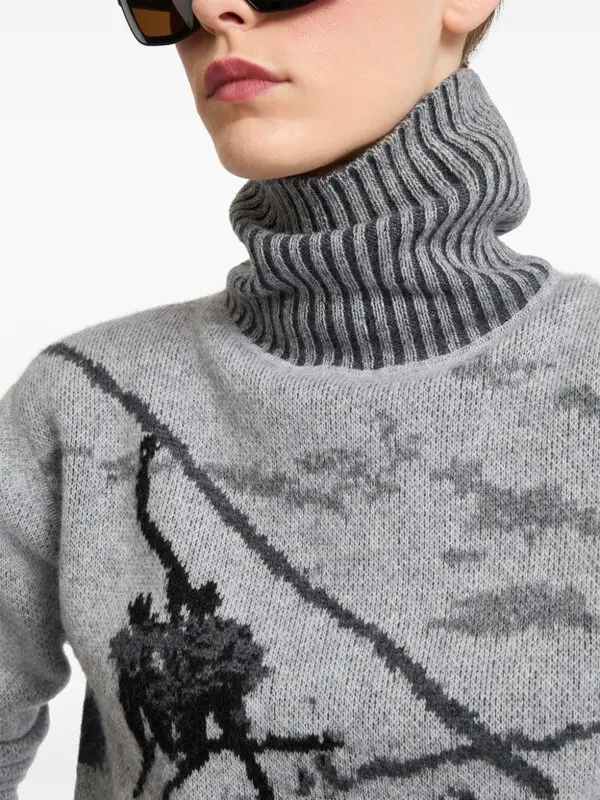 YVES SALOMON Jacquard Knit Jumper