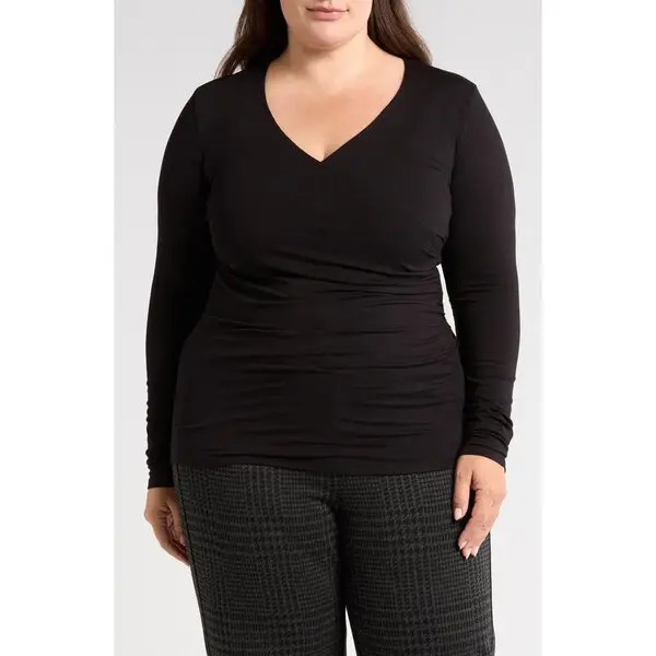 Universal Standard Liquid Cross Front Top - Black