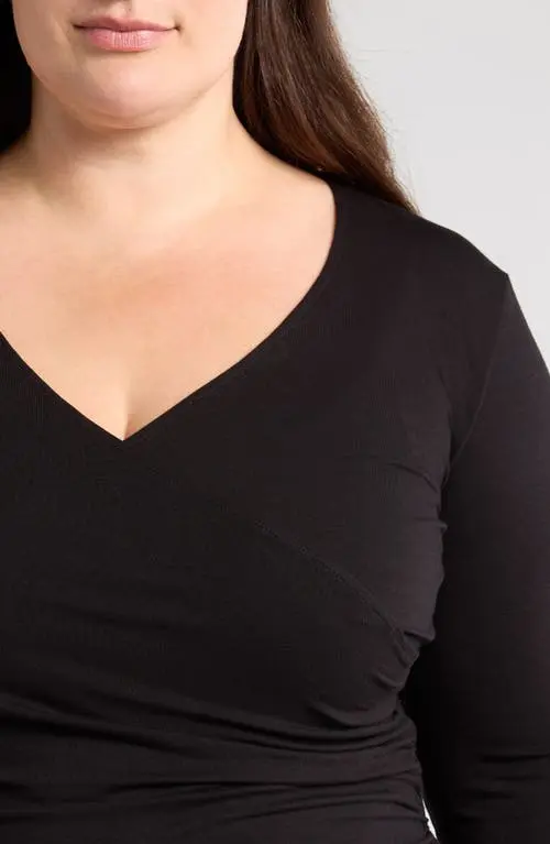 Universal Standard Liquid Cross Front Top - Black