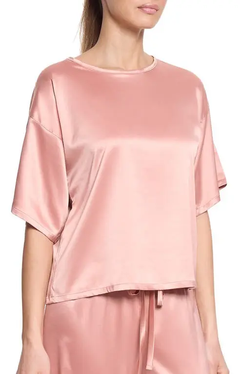 Hanky Panky Satin Sleep Top - Rose Latte