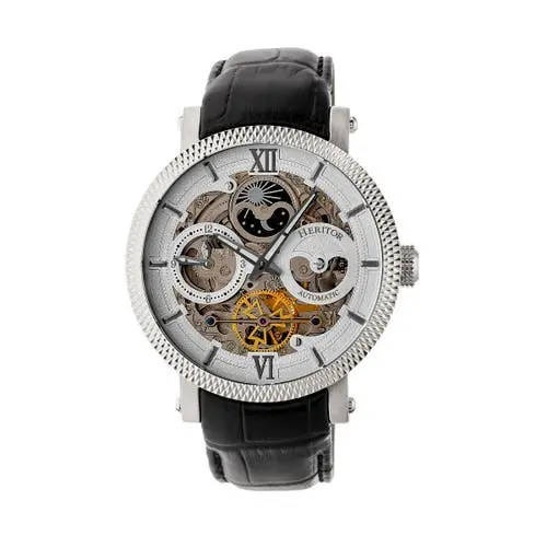 HERITOR AUTOMATIC Heritor Aries Automatic Bracelet Watch - Black/white