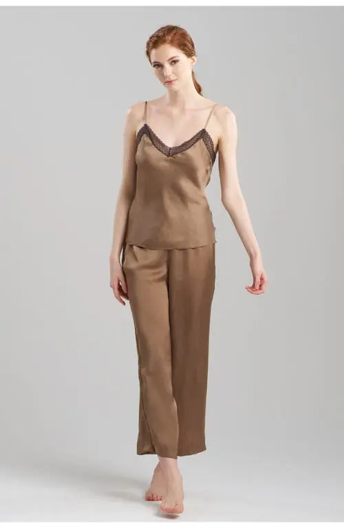 Natori Ashley Icon Cami Pj Set W/ Lace - Light Brown