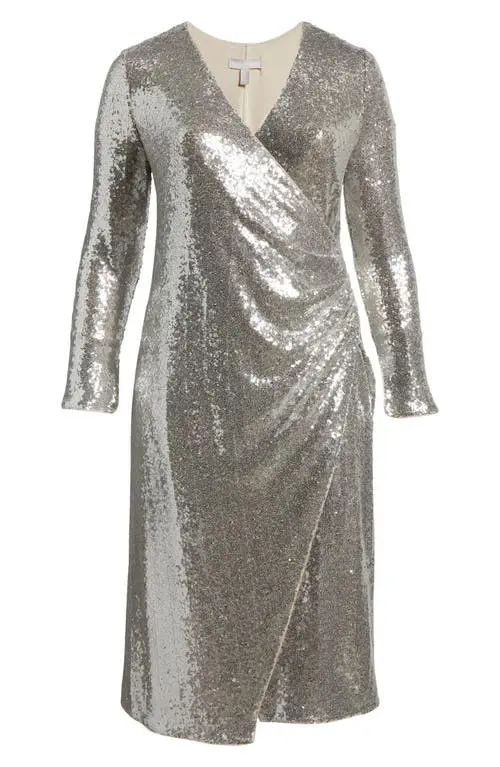 knee length dresses for ladies LUCIANNA MAXI WRAP DRESS – Envy by Melissa Gorga main image 0