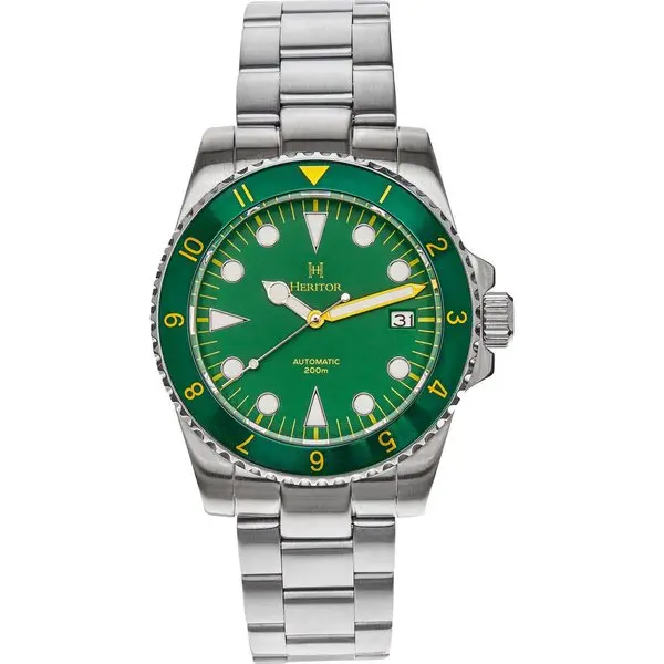 HERITOR AUTOMATIC Luciano Bracelet Watch - Green