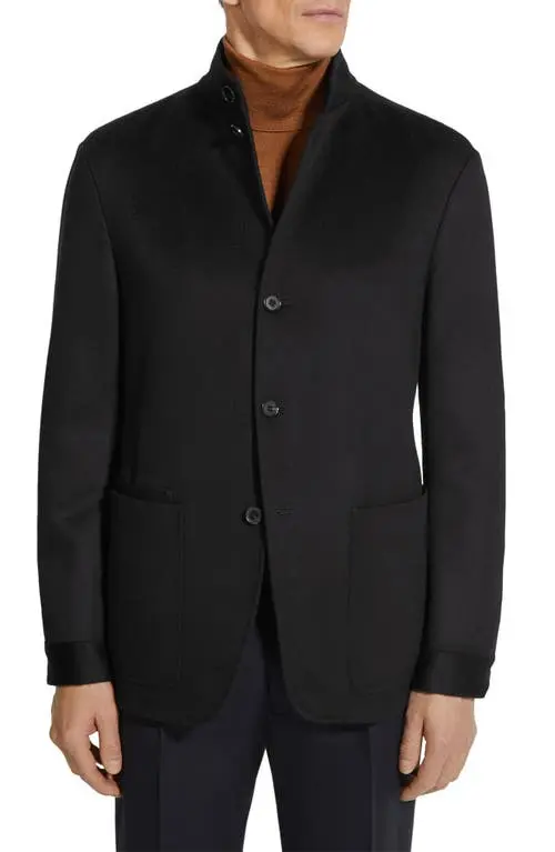 Zegna Oasi Cashmere Ii Conte Chore Jacket - Black