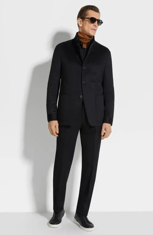 Zegna Oasi Cashmere Ii Conte Chore Jacket - Black