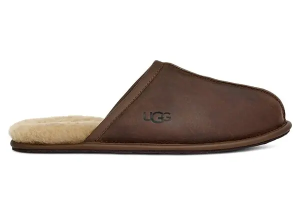 UGG Scuff Leather Slipper - Tan