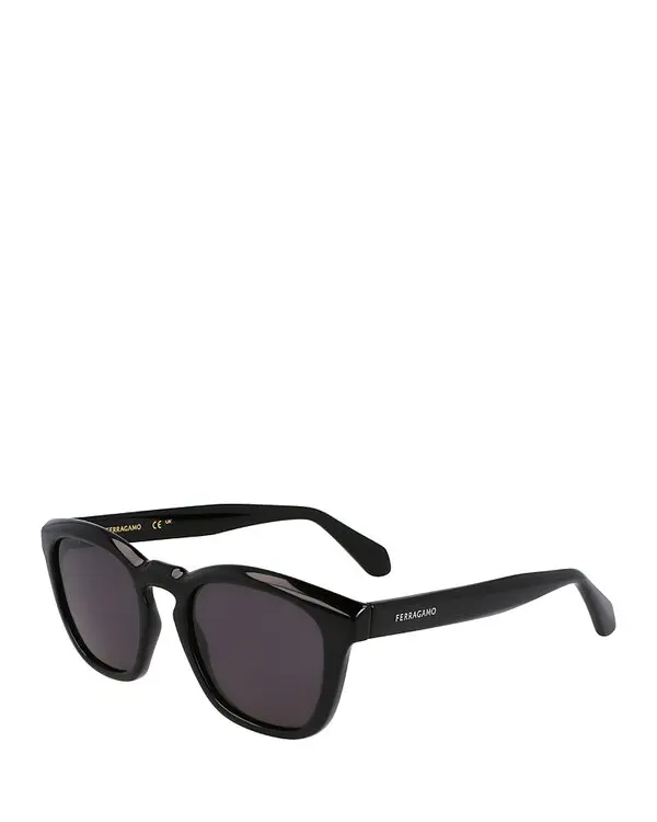 FERRAGAMO Classic Logo Keyhole Sunglasses - Black