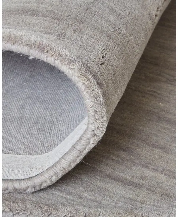 FEIZY Luna 8049f Round Area Rug, 8' X 8 - Light/grey