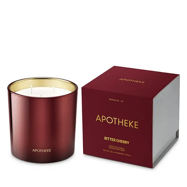 APOTHEKE Bitter Cherry 3-wick Candle, 26 Oz