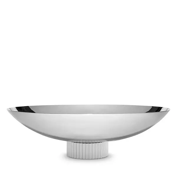 ANNA NEW YORK Striations Fruit Bowl, Silver Tone - No Color