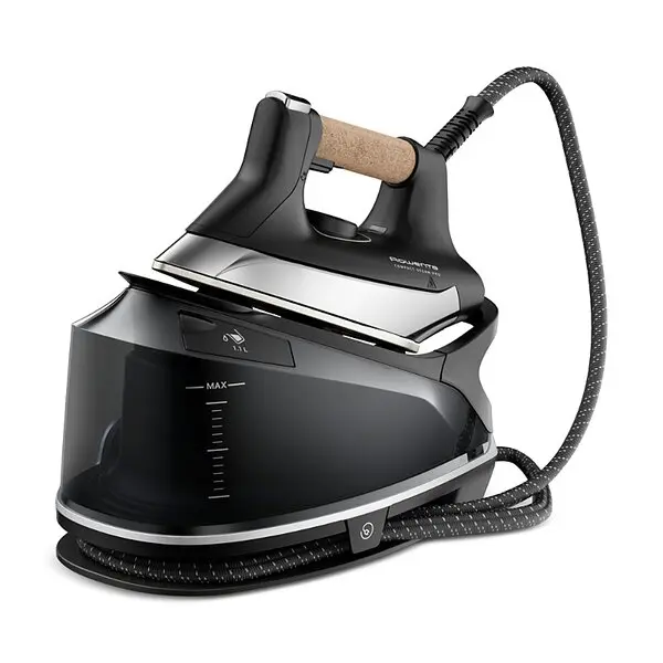 ROWENTA Compact Steam Pro Iron - Black And Cork