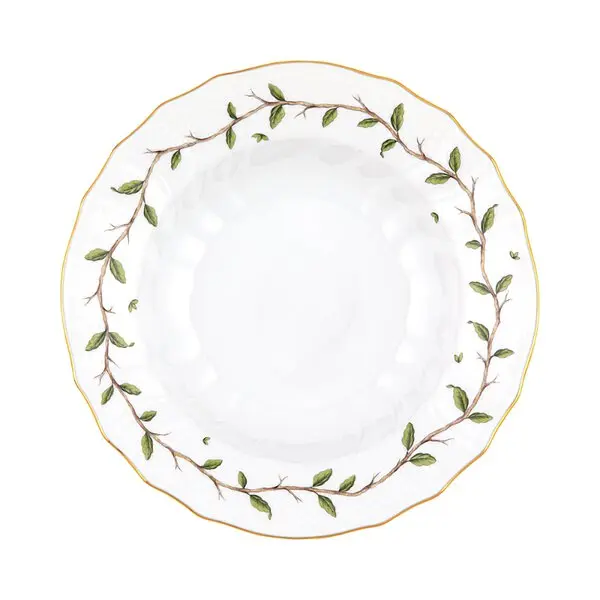 HEREND Rothschild Garden Rim Soup Plate - Multi