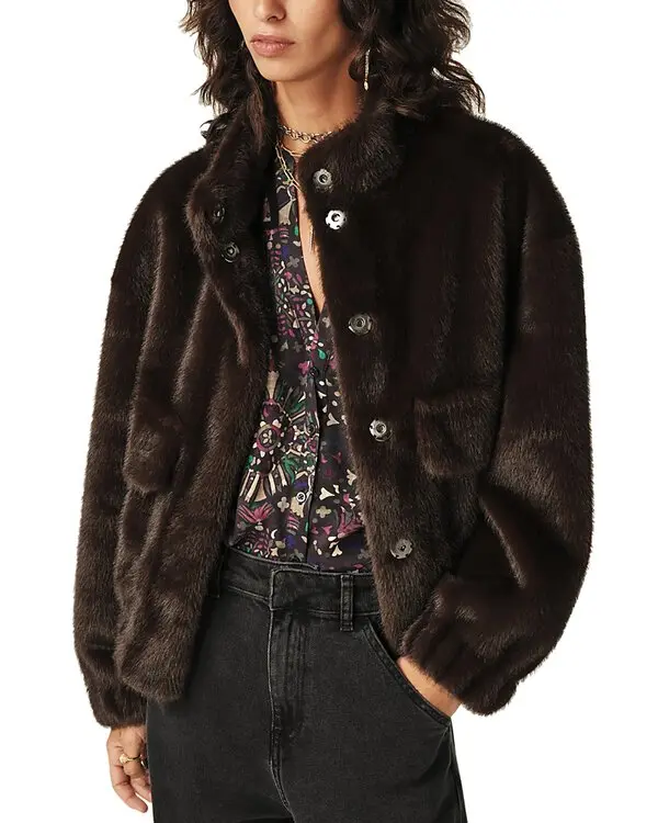 Ba&sh Paros Faux Fur Coat