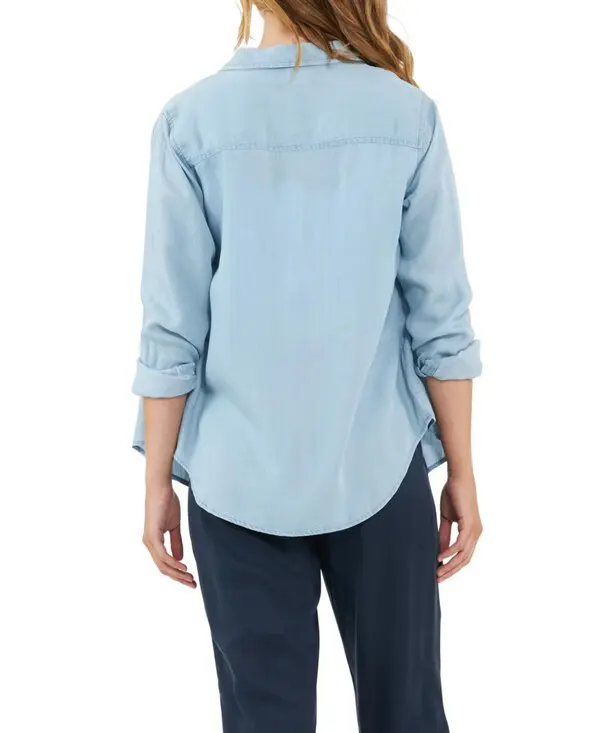 RIPE MATERNITY Bec Chambray Button-up Shirt