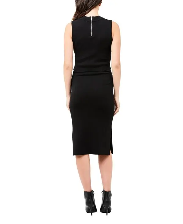 RIPE MATERNITY Layered Knit Nursing Dress - Black