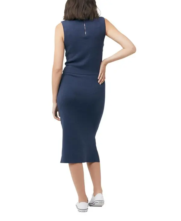 RIPE MATERNITY Layered Knit Nursing Dress - Ink
