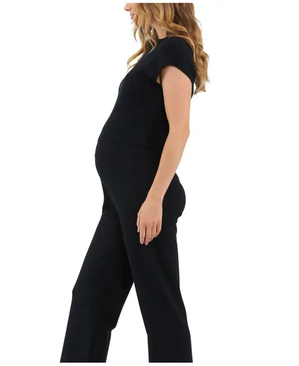 RIPE MATERNITY Kira Short Sleeve Nursing Knit Sweater