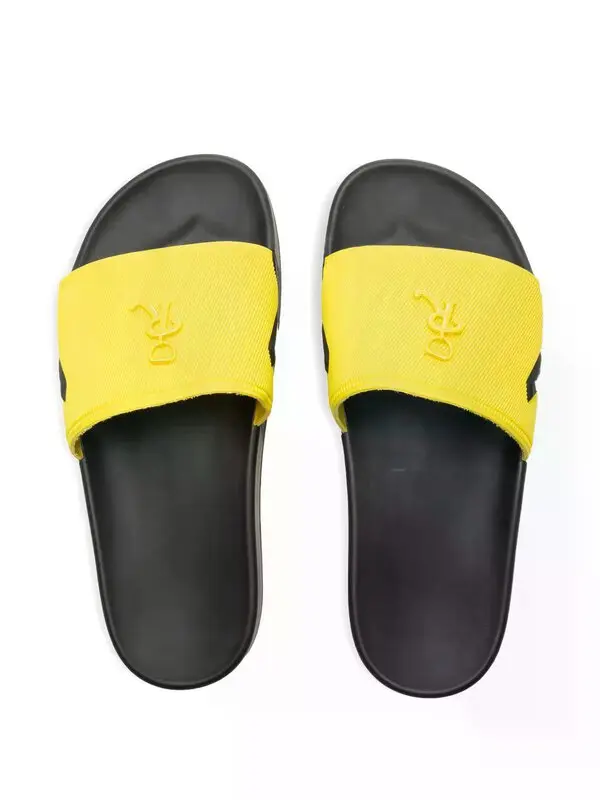 Raf Simons Astra Logo-detail Slides - Yellow