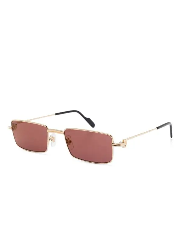 CARTIER Rectangle-frame Sunglasses