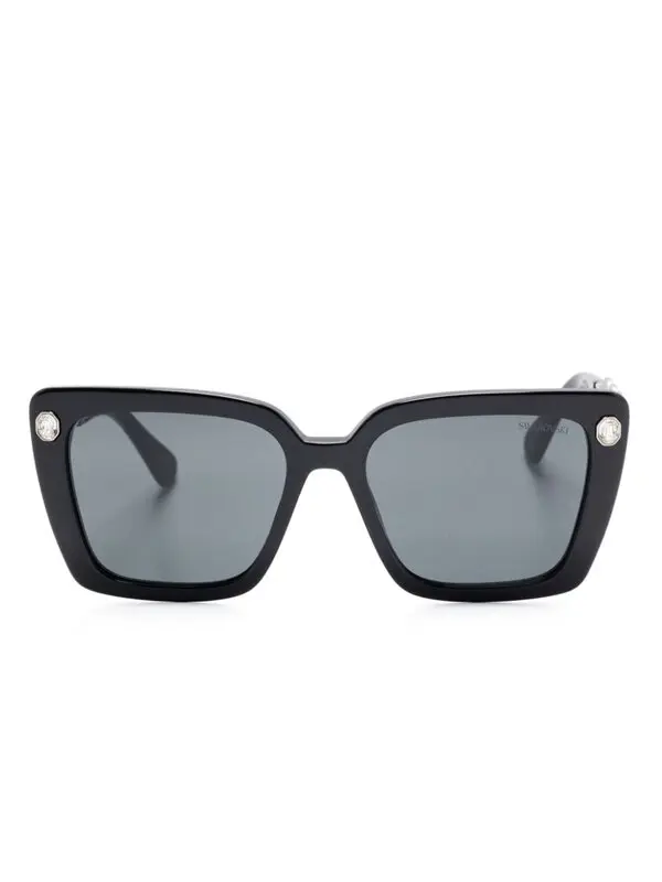 SWAROVSKI Crystal-embellished Sunglasses - Black