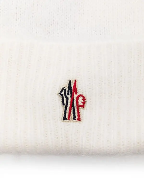 Moncler Logo-patch Beanie - Neutrals