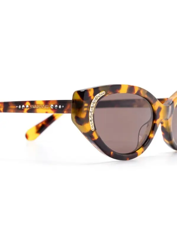 SWAROVSKI Tortoiseshell-effect Sunglasses