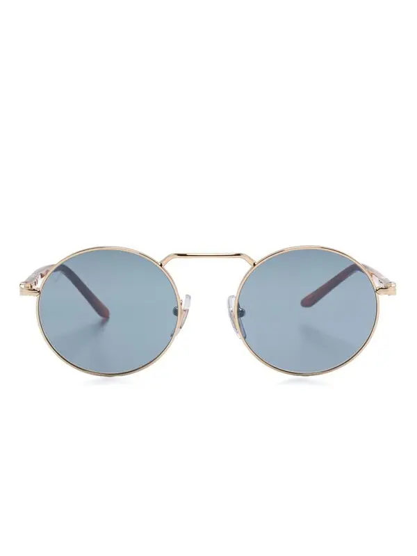 Persol Round-frame Sunglasses - Gold
